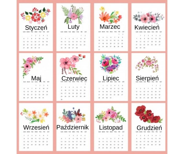 Names of the months - Polish Native
